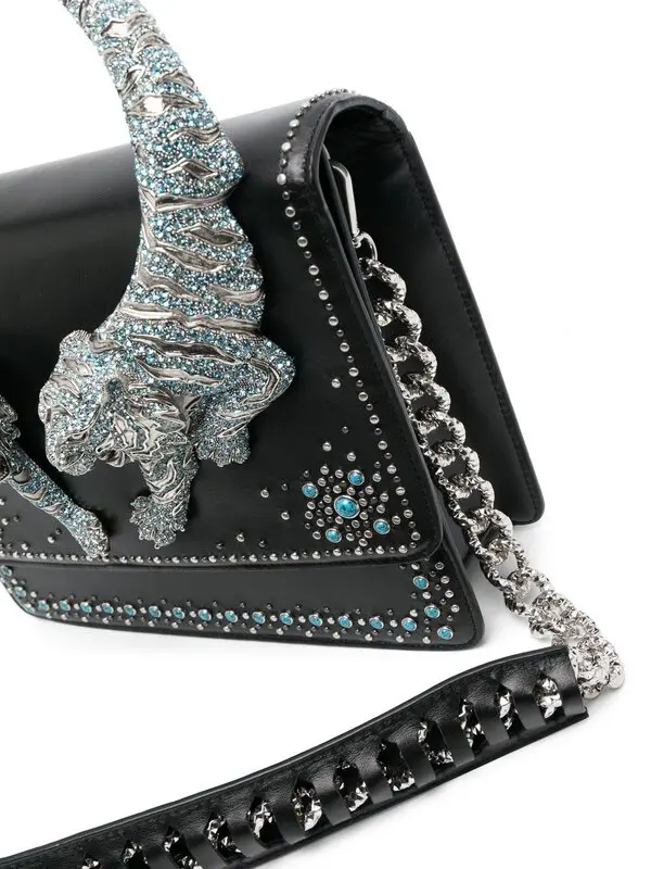 Roberto Cavalli Roar Crystal-embellished Shoulder Bag