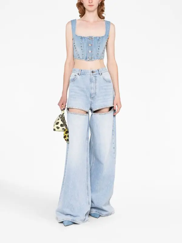 AREA Wide-leg Jeans
