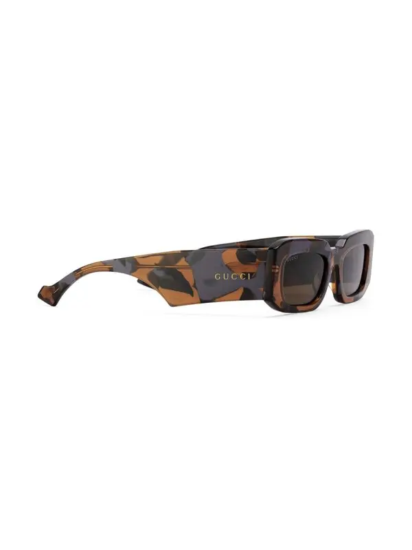 Gucci Graphic-print Rectangular Sunglasses