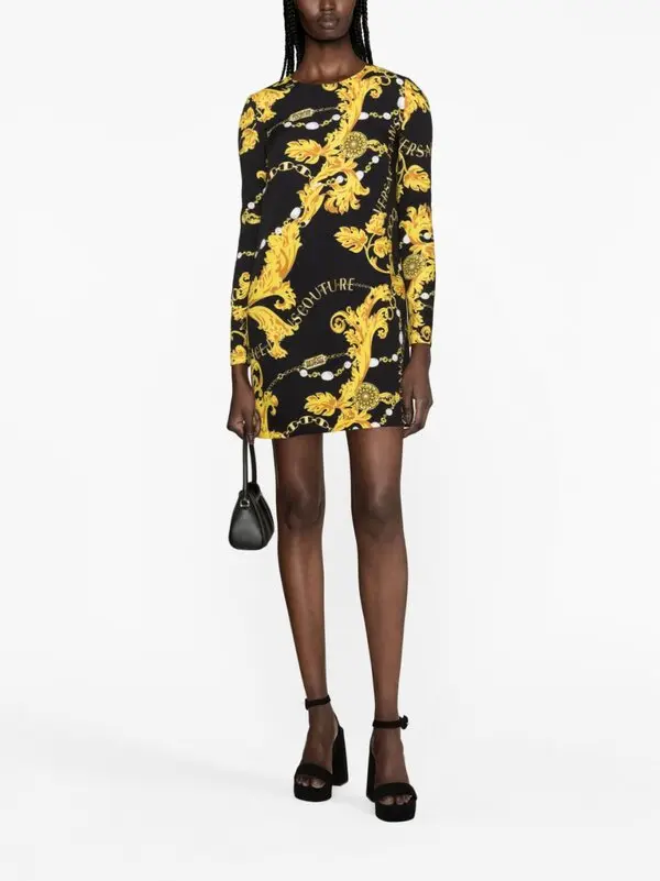Versace Baroque Print Minidress
