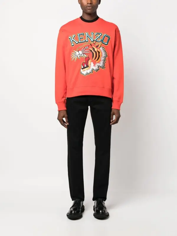 Kenzo Logo Patch Straight-leg Jeans