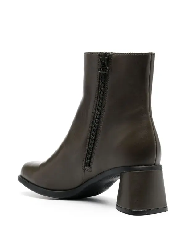 Camper Kiara Leather Ankle Boots - Green