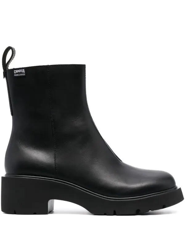 Camper Milah 75mm Ankle Boots - Black