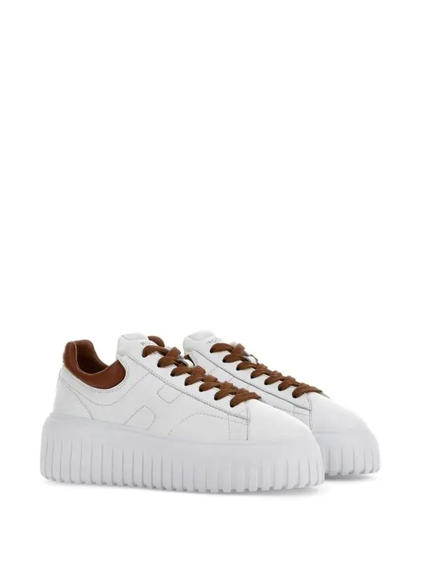 Hogan Logo-embroidered Sneakers - White