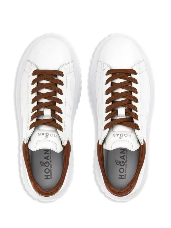 Hogan Logo-embroidered Sneakers - White
