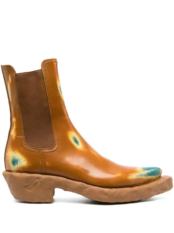 Camper Venga Pointed-toe Ankle Boots - Brown