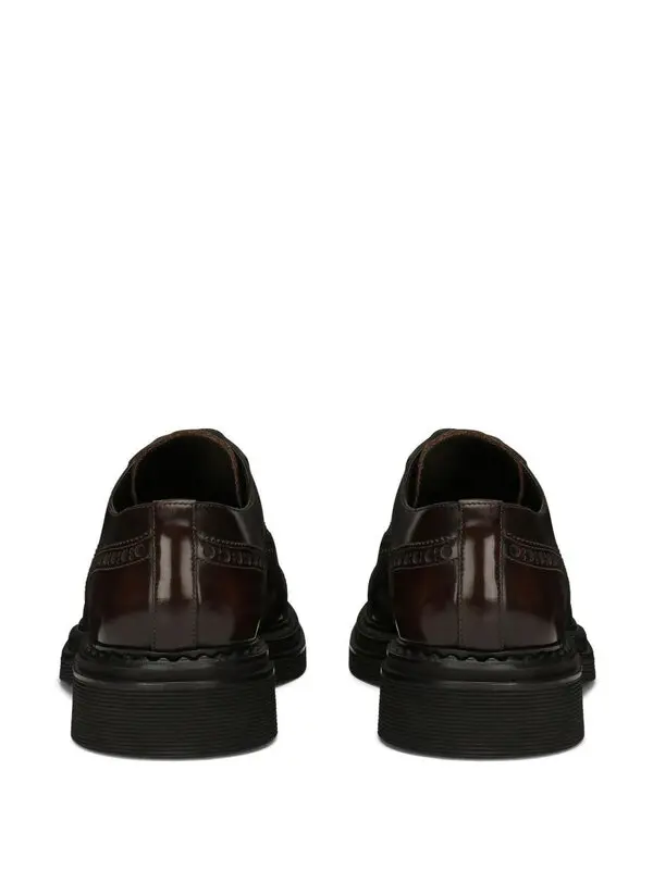 Dolce & Gabbana Francesina Leather Derby Shoes