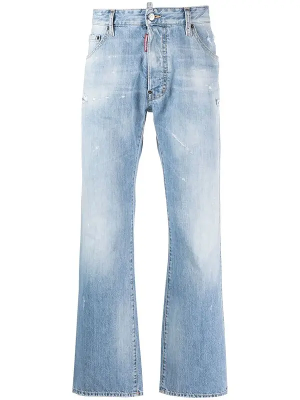 Dsquared2 Light-wash Straight-leg Jeans