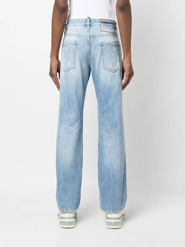 Dsquared2 Light-wash Straight-leg Jeans