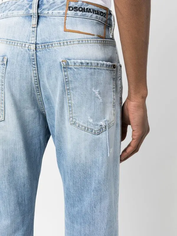 Dsquared2 Light-wash Straight-leg Jeans