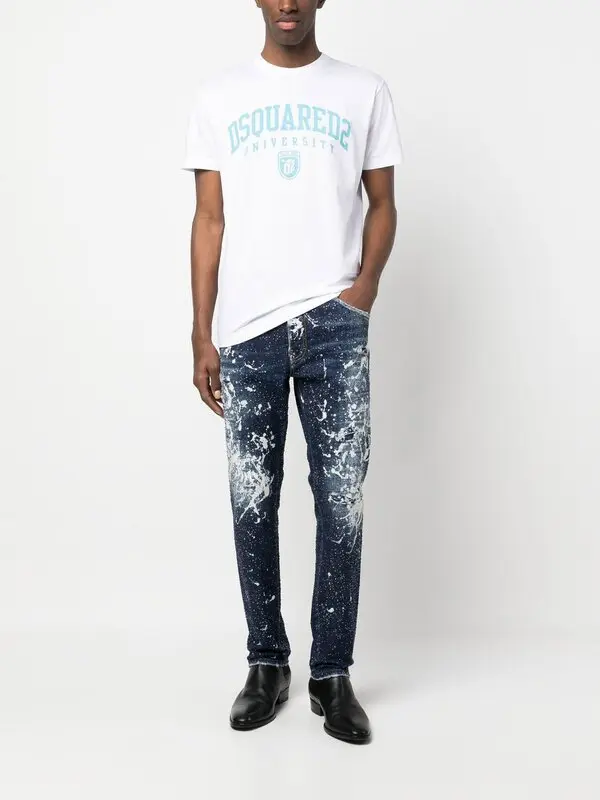 Dsquared2 Paint Splatter Skinny Jeans