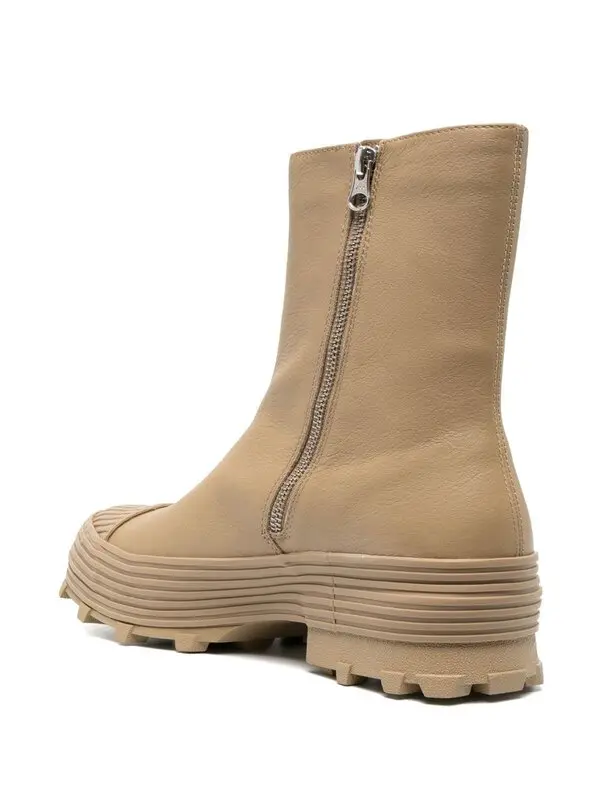 Camper Traktori Leather Boots - Neutrals