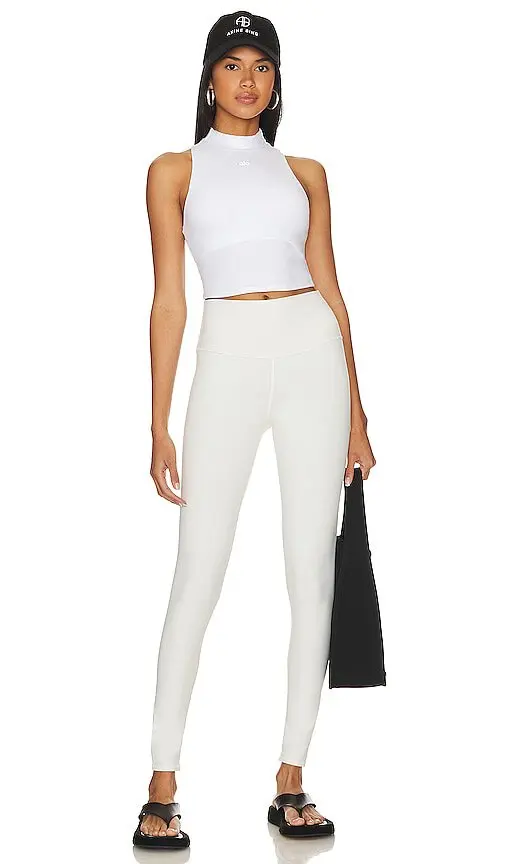 Alo Yoga Alosoft Top That Bra Tank - White | Editorialist