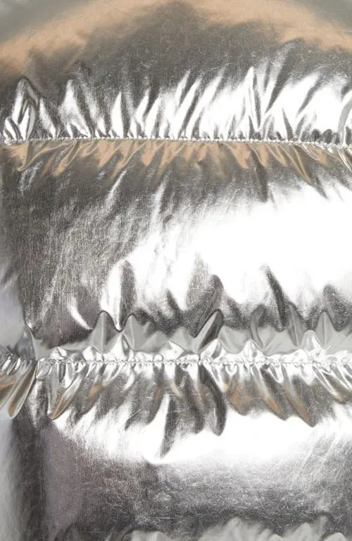 Moncler Meuse Laminated Nylon Down Jacket - Silver