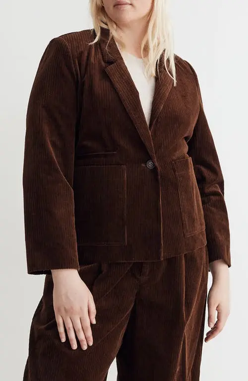 Madewell Dorset Cropped Corduroy Blazer