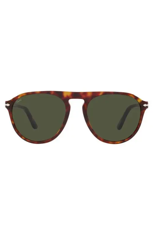 Persol 55mm Pilot Sunglasses - Havana