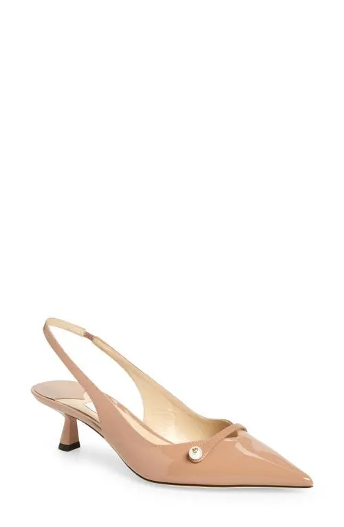 JIMMY CHOO Amita Slingback Pumps - Ballet Pink