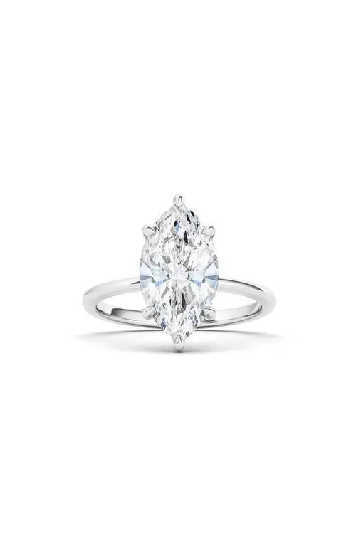 HAUTECARAT Marquise Cut Lab Created Diamond Ring - 2.00 Ctw 18k White Gold