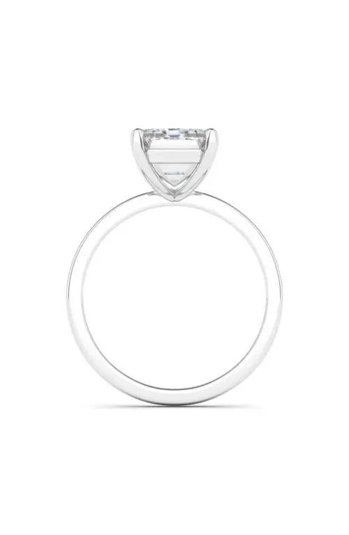 HAUTECARAT Emerald Cut Lab Created Diamond Ring - White Gold