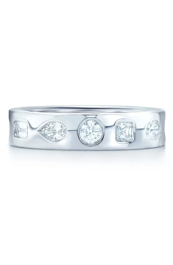 Kwiat Multi Shape Diamond Band Ring - White Gold