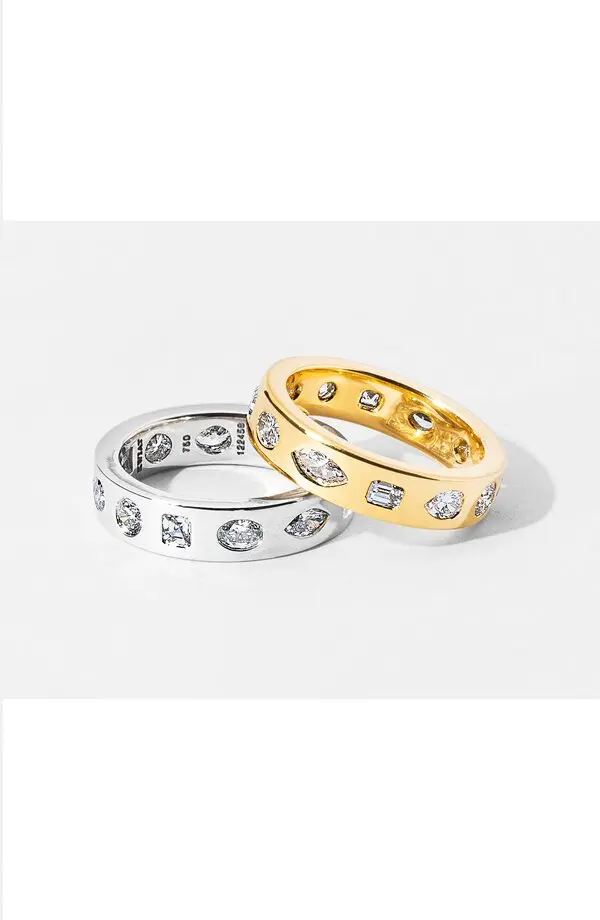 Kwiat Multi Shape Diamond Band Ring - White Gold
