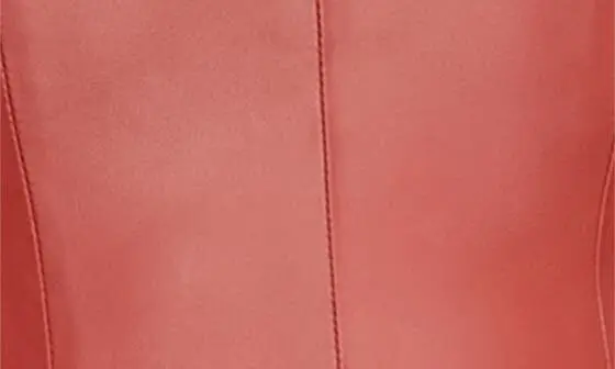 Vince Square Neck Leather A-Line Dress In Red Dahlia - 61% Off |  Editorialist