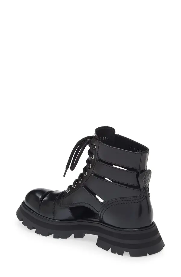 Alexander McQueen Wander Slash Combat Boot