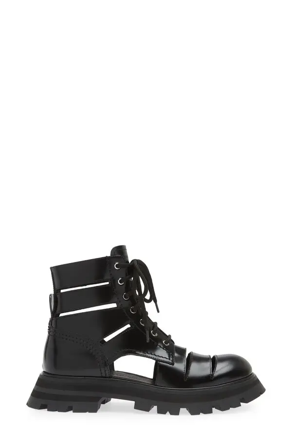 Alexander McQueen Wander Slash Combat Boot