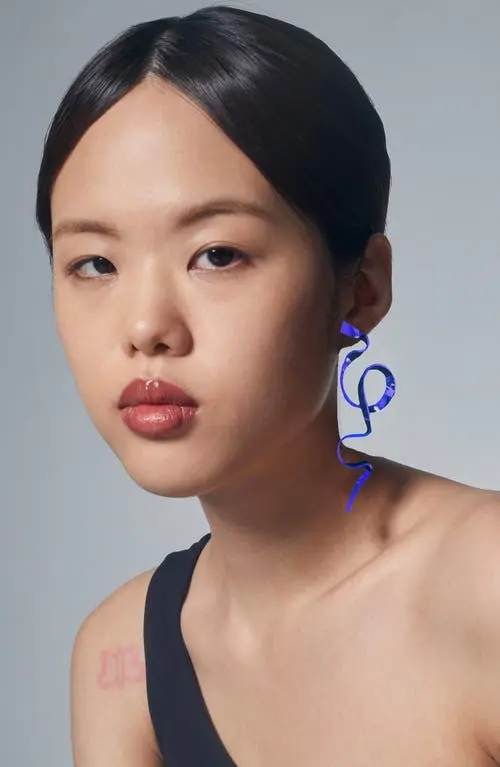 STERLING KING Allegro Ribbon Drop Earrings - Cobalt