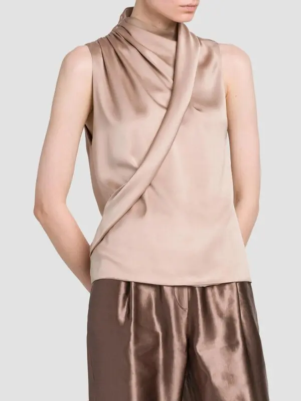 Giorgio Armani Silk Sleeveless Top
