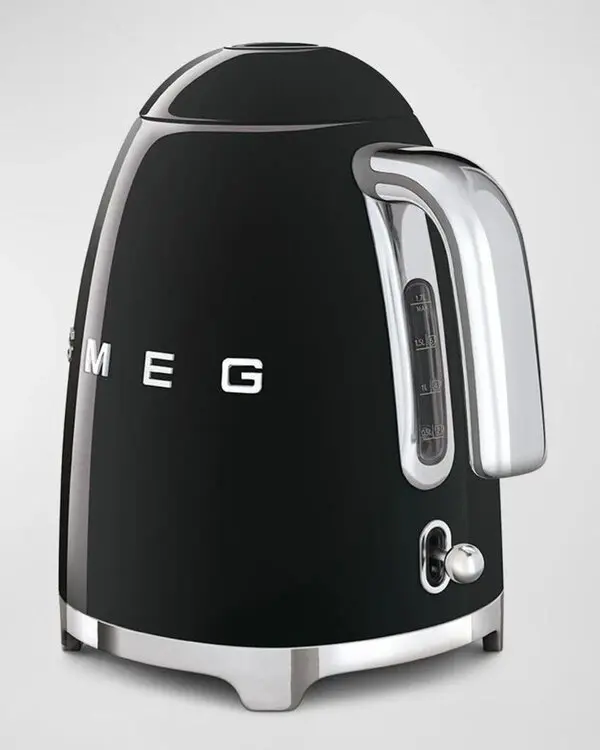 SMEG Retro Electric Kettle, Polished - Black