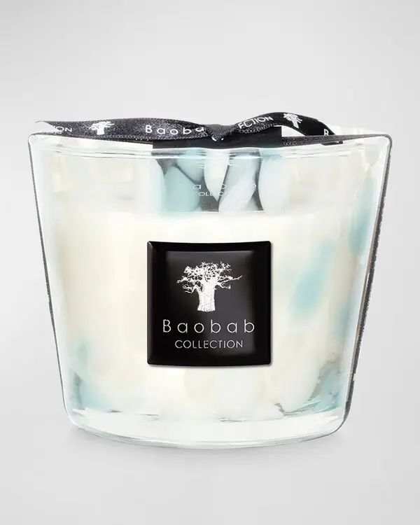 BAOBAB COLLECTION Max 10 Sapphire Pearls Scented Candle - Blue/wht
