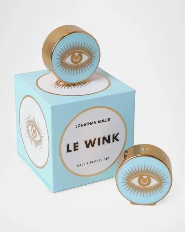 Jonathan Adler Le Wink Salt & Pepper Shaker Set