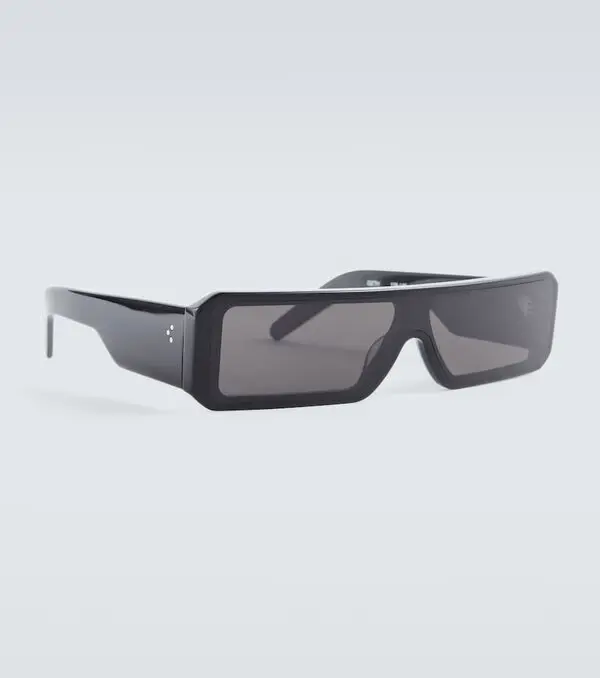 Rick Owens Gethsemane Rectangular Sunglasses - Black
