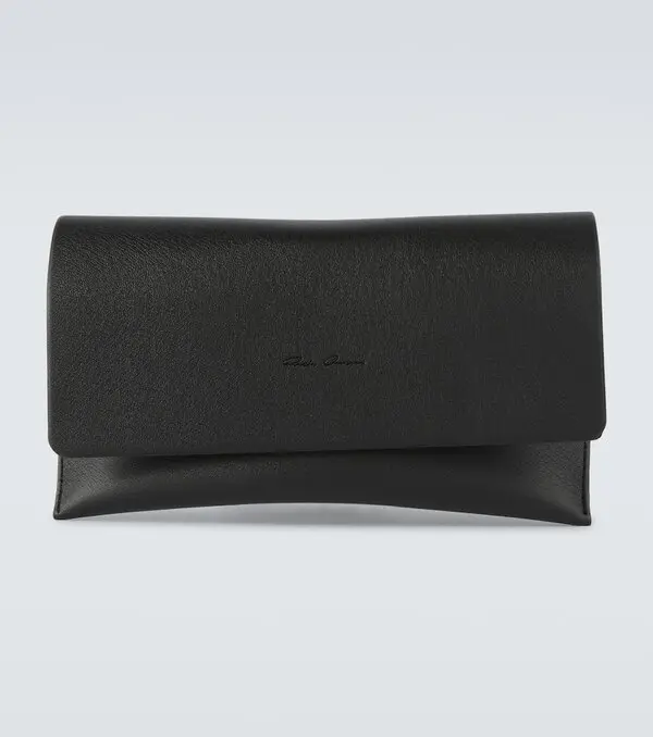 Rick Owens Gethsemane Rectangular Sunglasses - Black