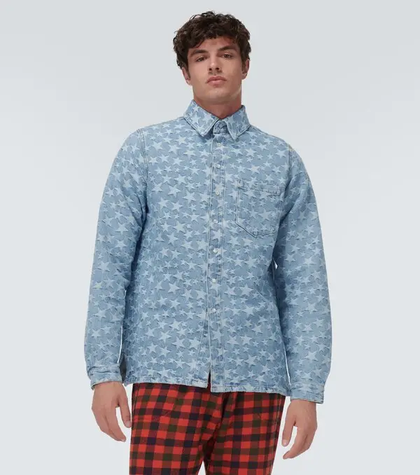 ERL Jacquard Denim Overshirt