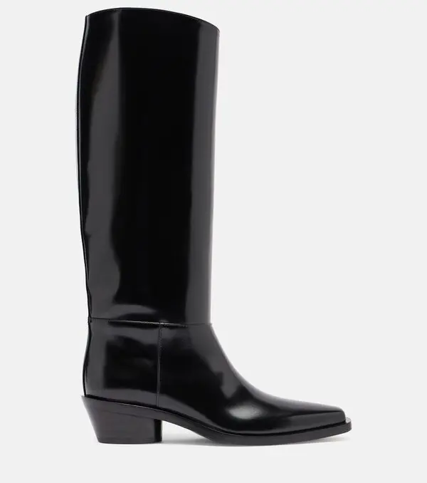 Proenza Schouler Bronco Leather Knee-high Boots - Black