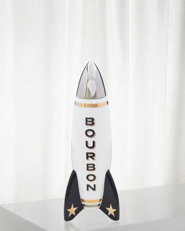 Jonathan Adler Rocket Decanter Bourbon, 23.3 Fl Oz