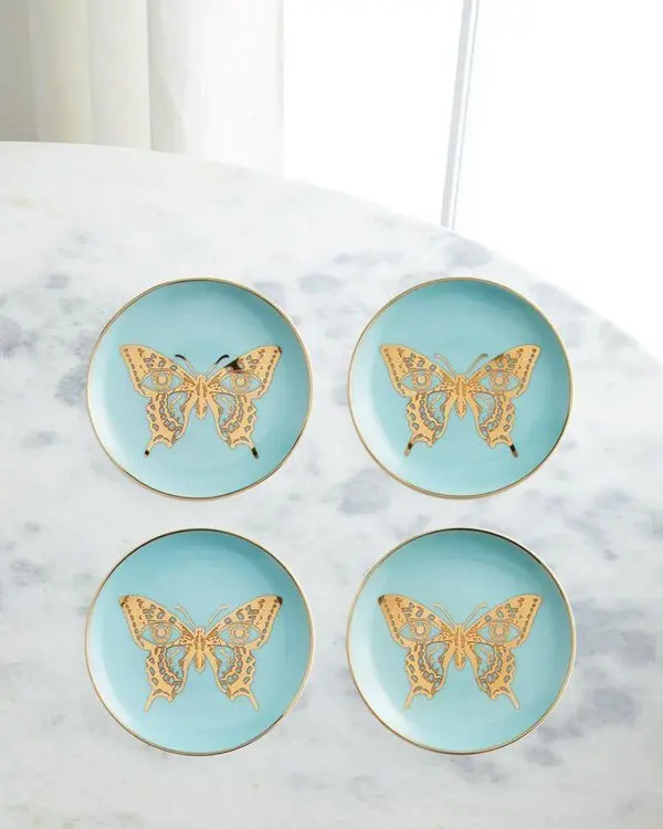 Jonathan Adler Mariposa Coasters, Set Of 4