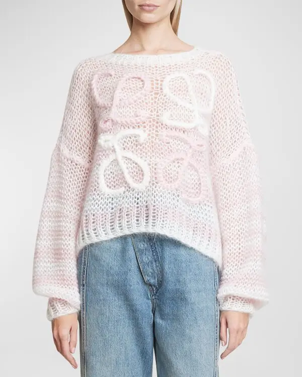 Loewe Striped Anagram Knit Sweater