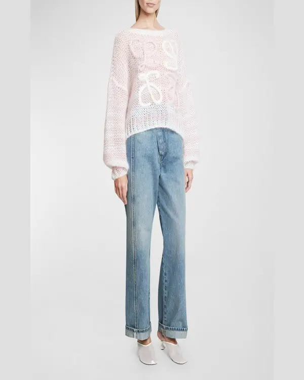 Loewe Striped Anagram Knit Sweater