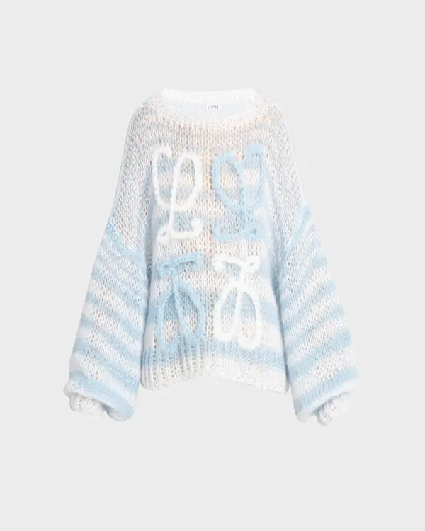 Loewe Striped Anagram Knit Sweater