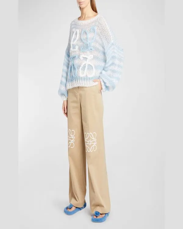 Loewe Striped Anagram Knit Sweater