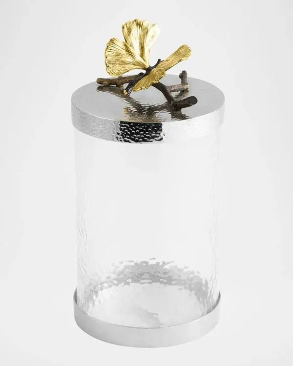 Michael Aram Butterfly Ginkgo Canister, Medium - Clear