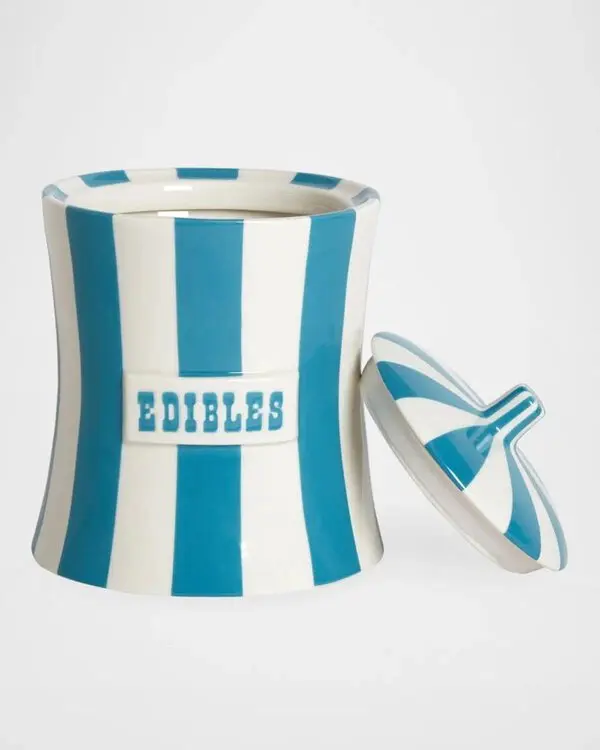 Jonathan Adler Vice Edibles Canister - Teal