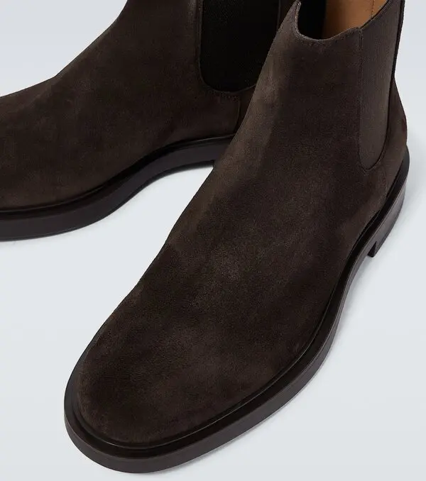 GIANVITO ROSSI Douglas Suede Chelsea Boots - Brown