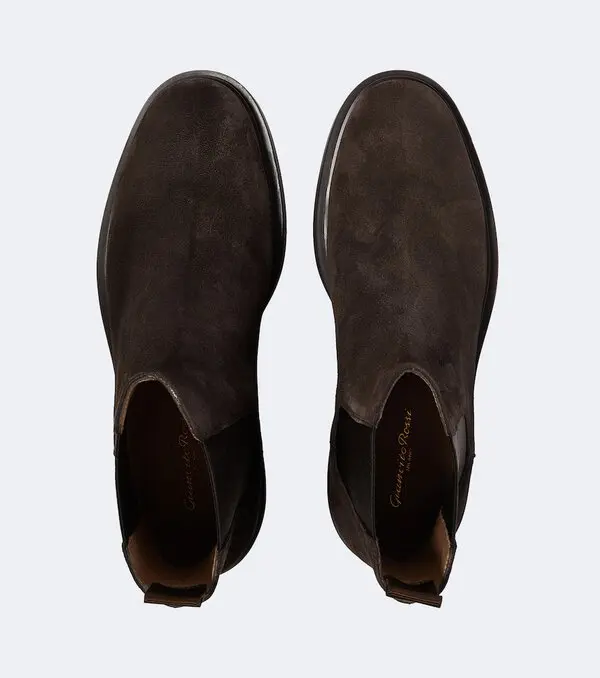 GIANVITO ROSSI Douglas Suede Chelsea Boots - Brown