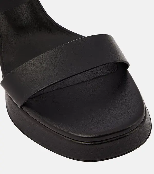 Proenza Schouler Buckle Slide Leather Platform Mules