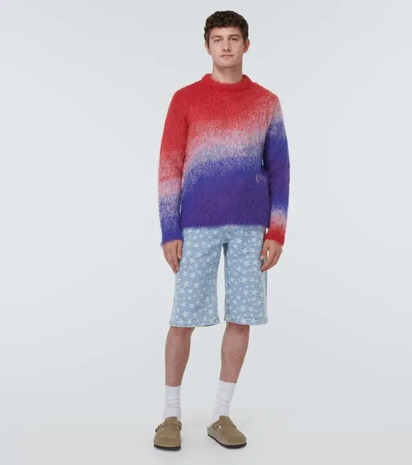 ERL Gradient Mohair-blend Sweater - Multicoloured