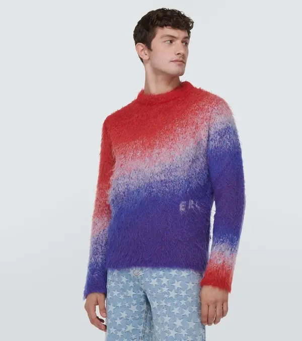 ERL Gradient Mohair-blend Sweater - Multicoloured